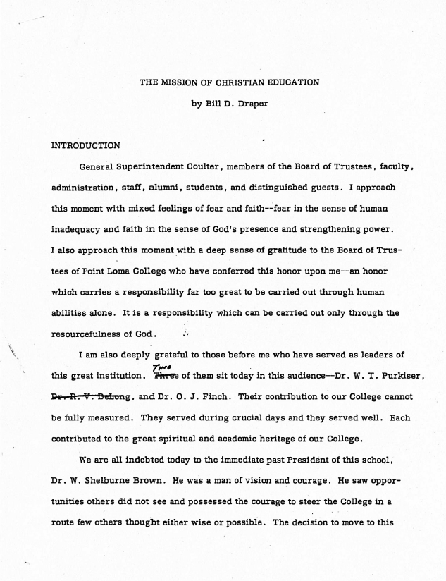 The Mission of Christian Education | WHDL